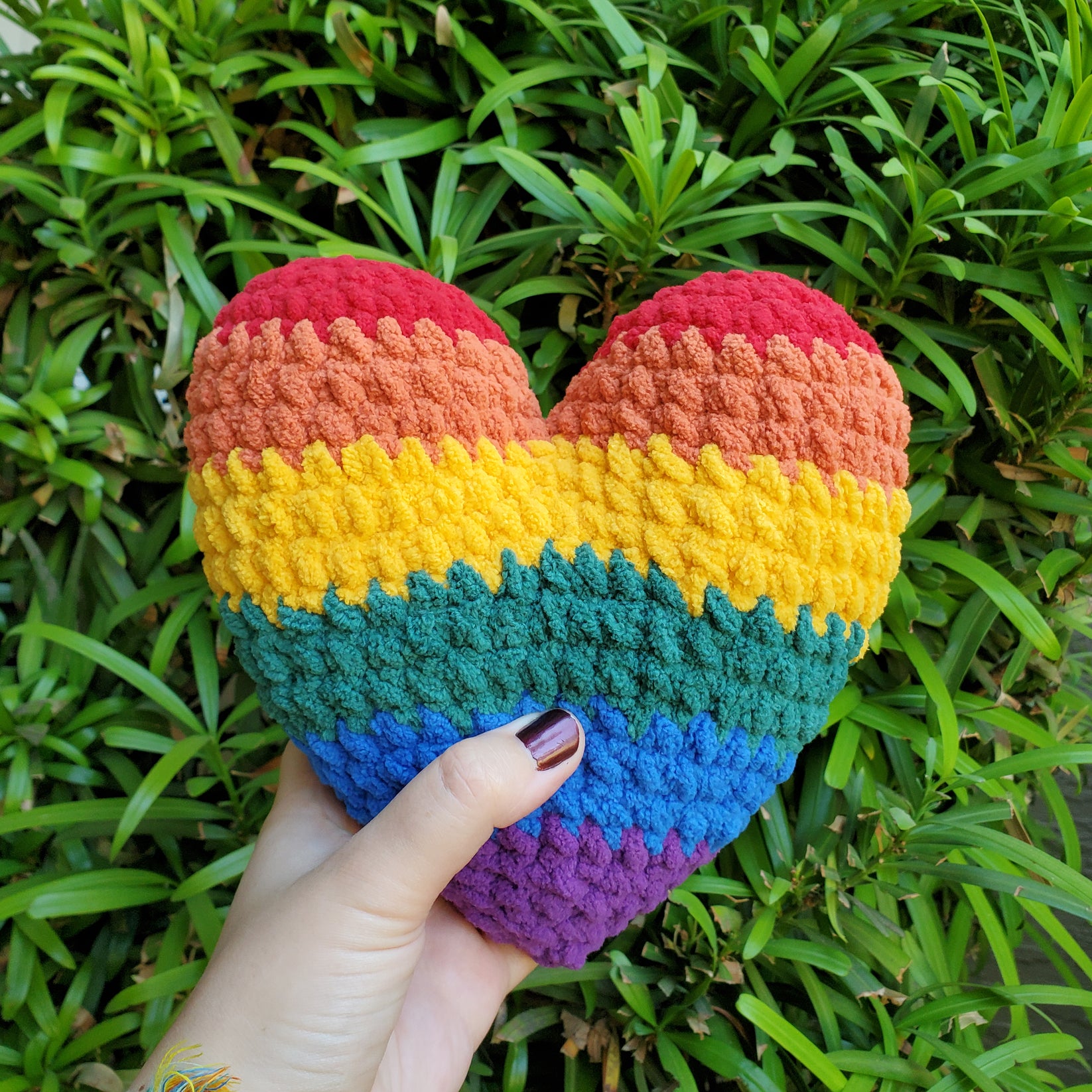 LGBT(QIA+) Pride Heart Plushie | Made by queer artist! – Schiller Crafts